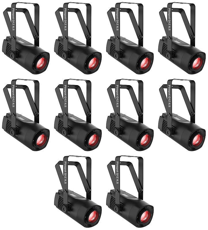 (10) Chauvet DJ PINSPOT Q1Z ILS 20 Watt RGBW LED DMX Compact | Reverb