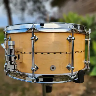 14x6.5 Craviotto MapleCustom Snare In Natural Finish With | Reverb