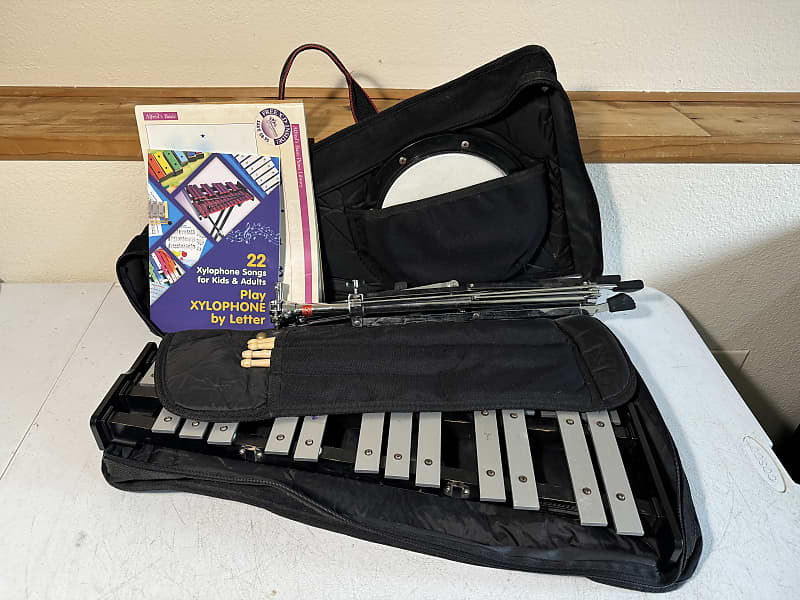 Ludwig Xylophone Complete Kit Bells Drum Sticks Stand Case | Reverb