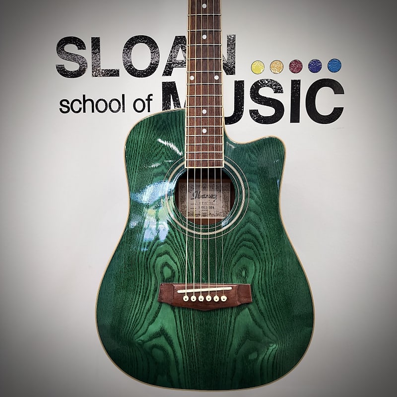 USED Ibanez Daytripper 3/4 Guitar -- Green | Reverb