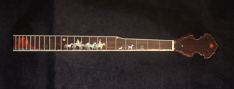 Handcrafted 5 String Banjo Neck, Solid Mahogany & Hard Maple | Reverb