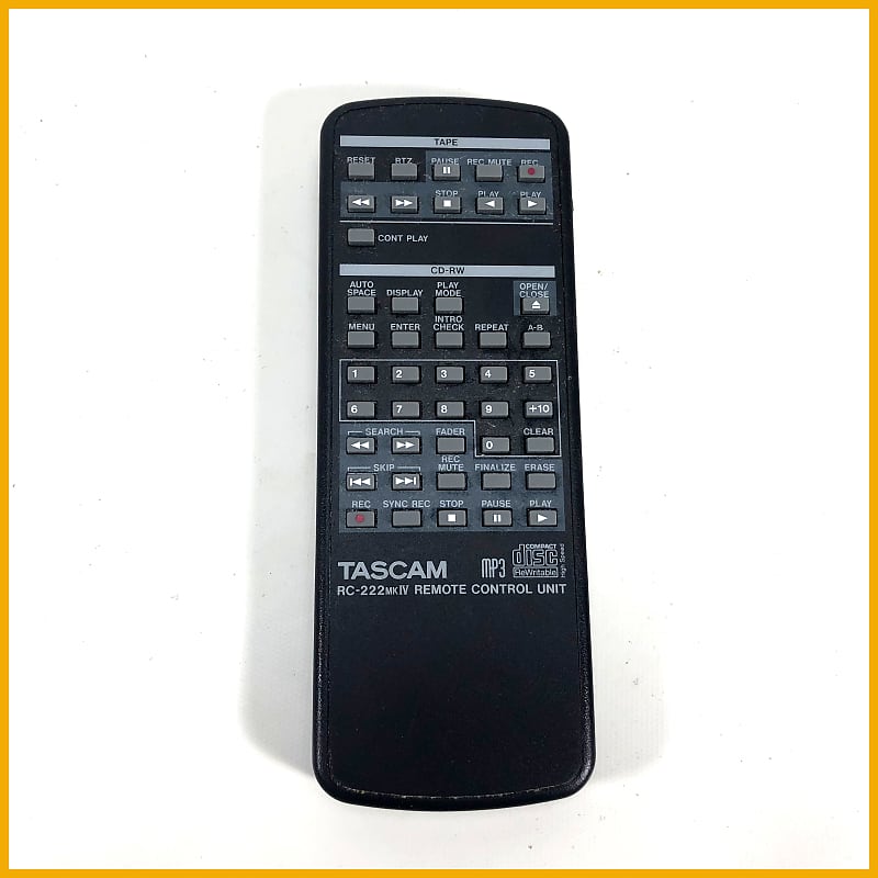 Tascam Tascam RC-222SL Remote Control for CC-222SL Recorder | Reverb