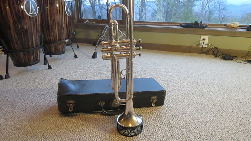 Frank Holton Vintage Trumpet 1920's - silver plated | Reverb