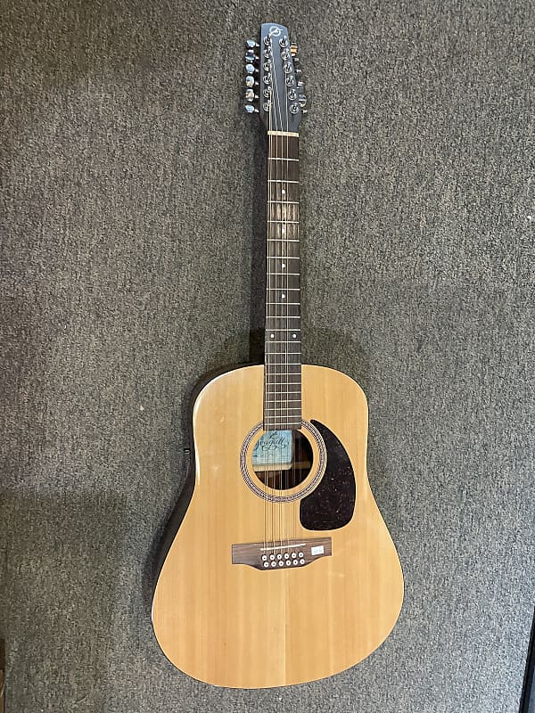 Seagull SM12 Spruce 12 String Acoustic Electric - Natural | Reverb