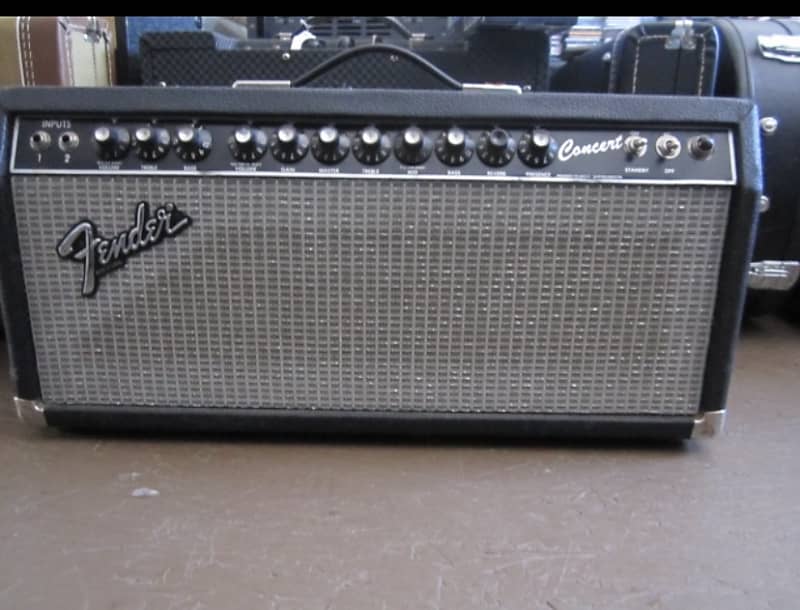 Fender Concert 2 Amp Head Early 1980’s - Black Tolex | Reverb