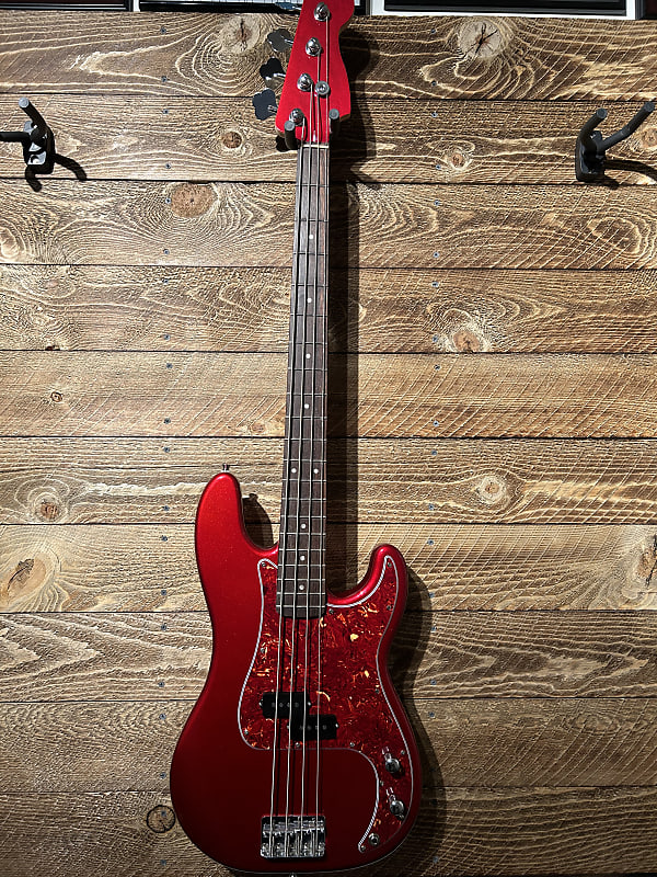 Partscaster Precision Bass - Candy Apple Red w/Matching | Reverb