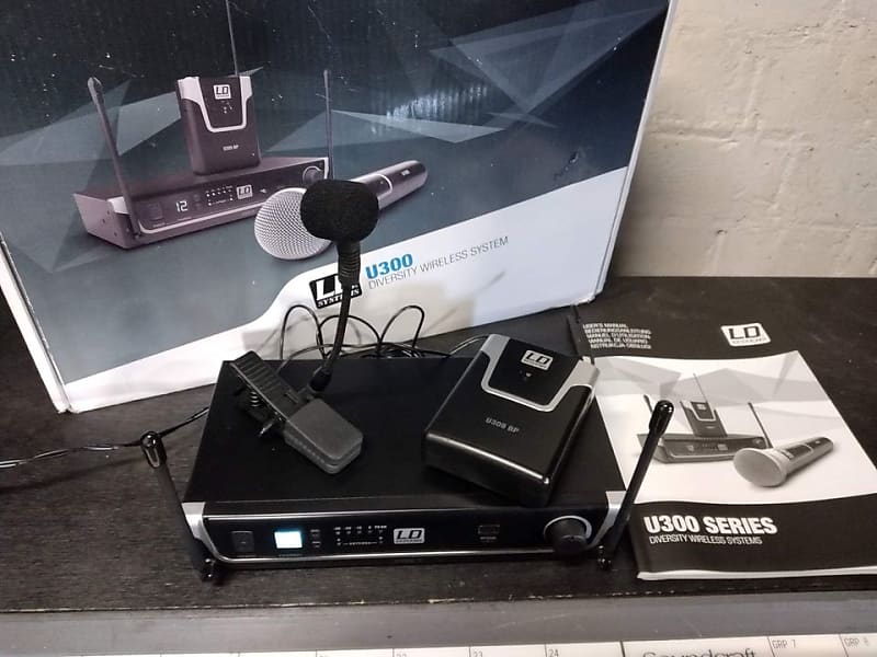 LD Systems U308. With WS1000MW Clip-On Sax/Brass Wireless Mic | Reverb