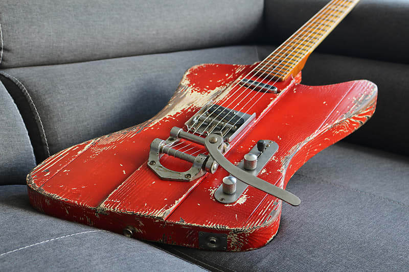 Skiprat "Firecaster" 2022 - Fiesta Red, Heavy Relic by | Reverb UK