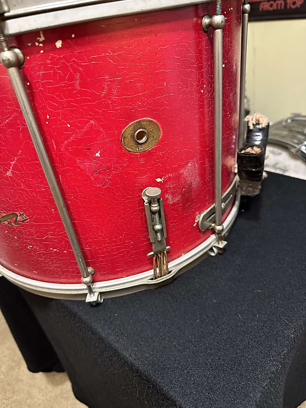 Ludwig&Ludwig Marching Red Snare Drum 12x17 | Reverb