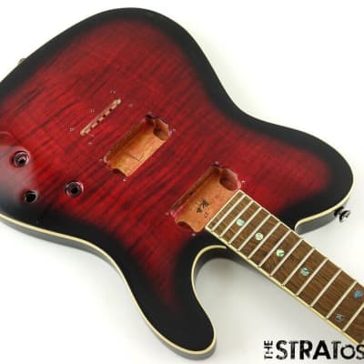 Fender Flame Maple Top Telecaster Tele BODY + NECK FMT Set | Reverb