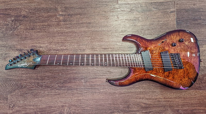 Rare Korean Legator R200 SE Set Neck 2016 Brown Burl Burst w/ | Reverb