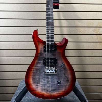 PRS SE Custom 24 Electric Guitar - Charcoal Cherry Burst | Reverb