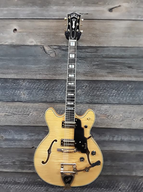 Guild Newark Starfire VI-beautiful quilt maple, Custom wound | Reverb