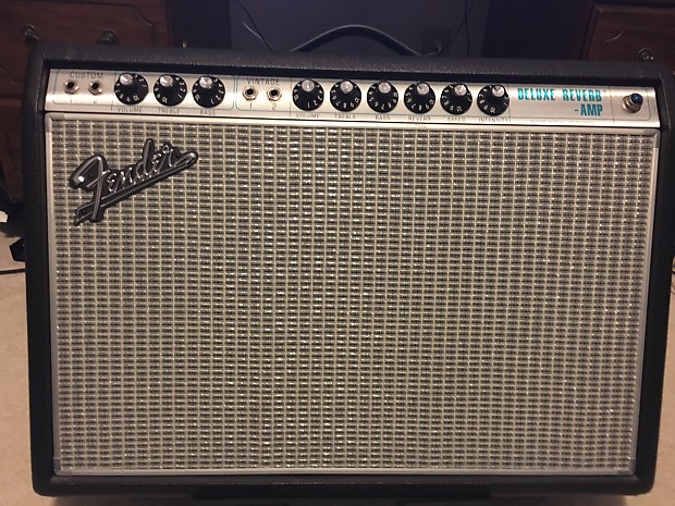 Fender '68 Custom Deluxe Reverb 2014 Black/Silver | Reverb