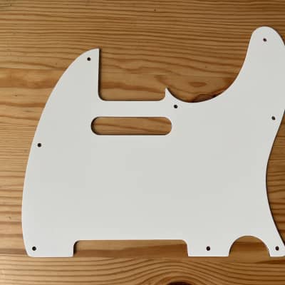 Left Handed Telecaster Pickguard - White | Reverb