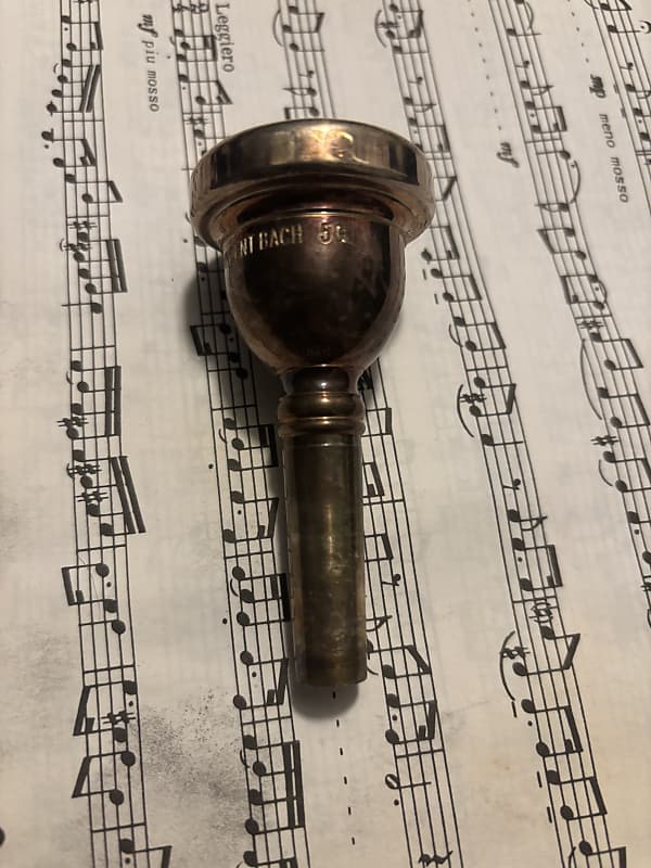 Vincent Bach 5G Small Shank trombone mouthpiece- Silver | Reverb