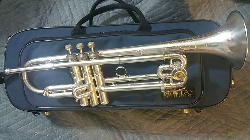 C.G. Conn 22B Trumpet w/ Bb A Rotary Tuning Slide, Silver | Reverb