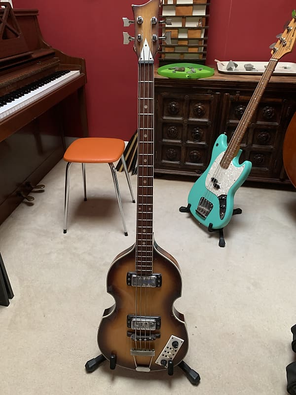 Made In Japan Viola Bass Estimated early 70's - Sunburst | Reverb UK