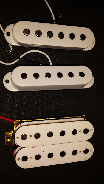 Fender HSS pups 100% functional White set | Reverb