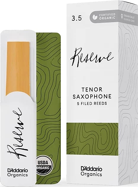 Reeds, Organic Reserve, Tenor Sax, Strength 3.5, 5ct | Reverb