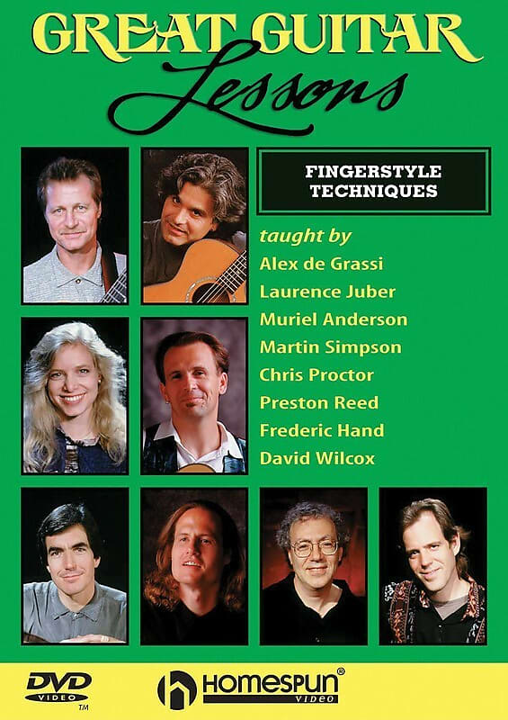 Great Guitar Lessons Fingerstyle Techniques DVD (DVD Only) | Reverb