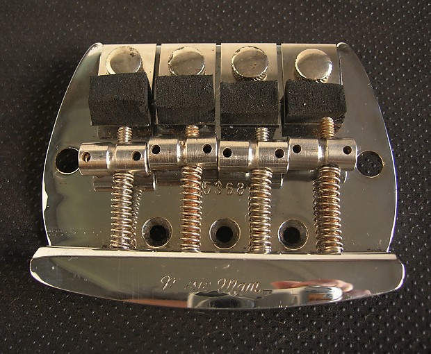 Vintage 1987 Ernie Ball Musicman Bridge with Mutes *Chrome | Reverb