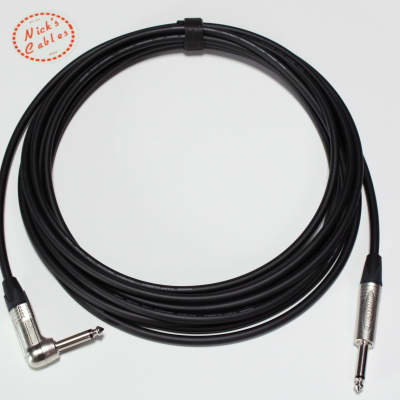 20ft. Mogami Instrument Cable 1/4" TS Straight to Right Angle | Reverb