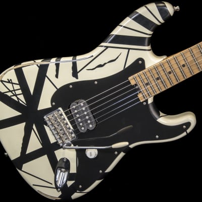 EVH Striped Series '78 Eruption Electric Guitar - Black/White | Reverb