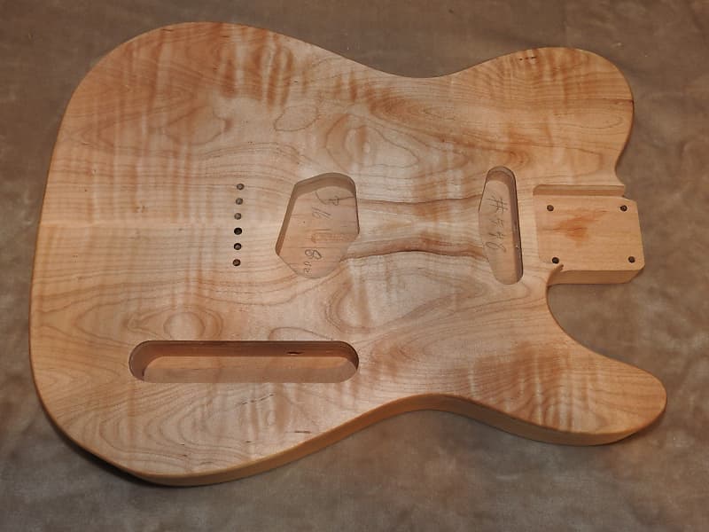 Unfinished Telecaster 2 Piece Alder Body Book Matched Flame | Reverb
