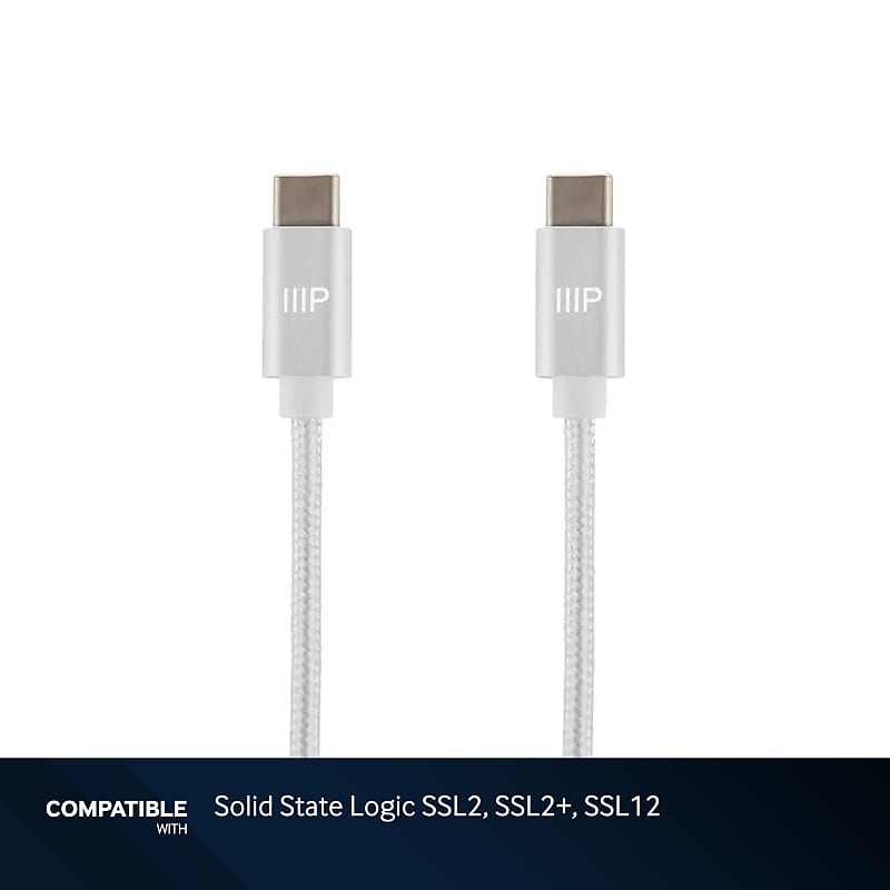 6-foot White USB-C Cable for Solid State Logic SSL2, SSL2+, | Reverb