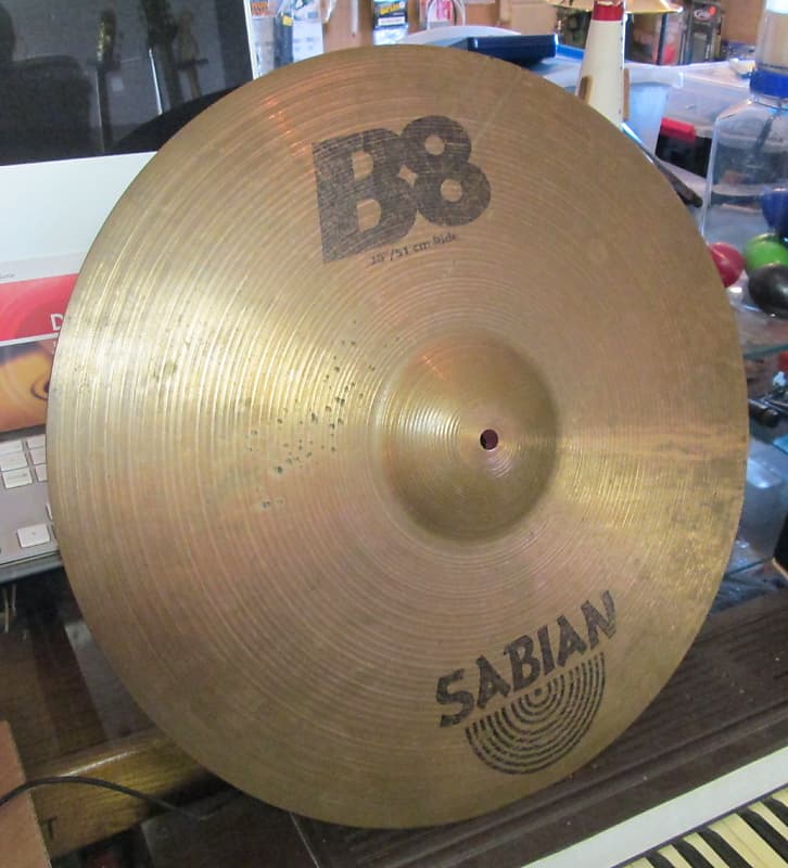 CRACKED Sabian 20" B8 Ride Cymbal AS IS see photos | Reverb