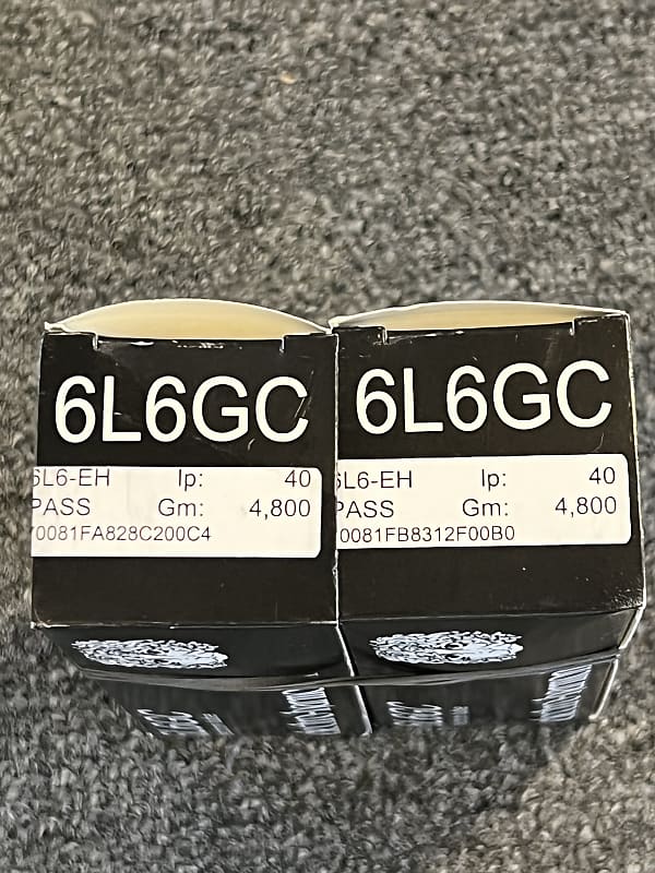 Electro-Harmonix 6L6GC EH Matched Pair Power Vacuum Tubes | Reverb
