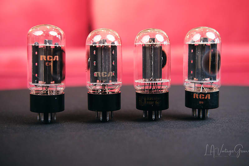 RCA 6L6GC Black Plate Quad - Grade 2 | Reverb