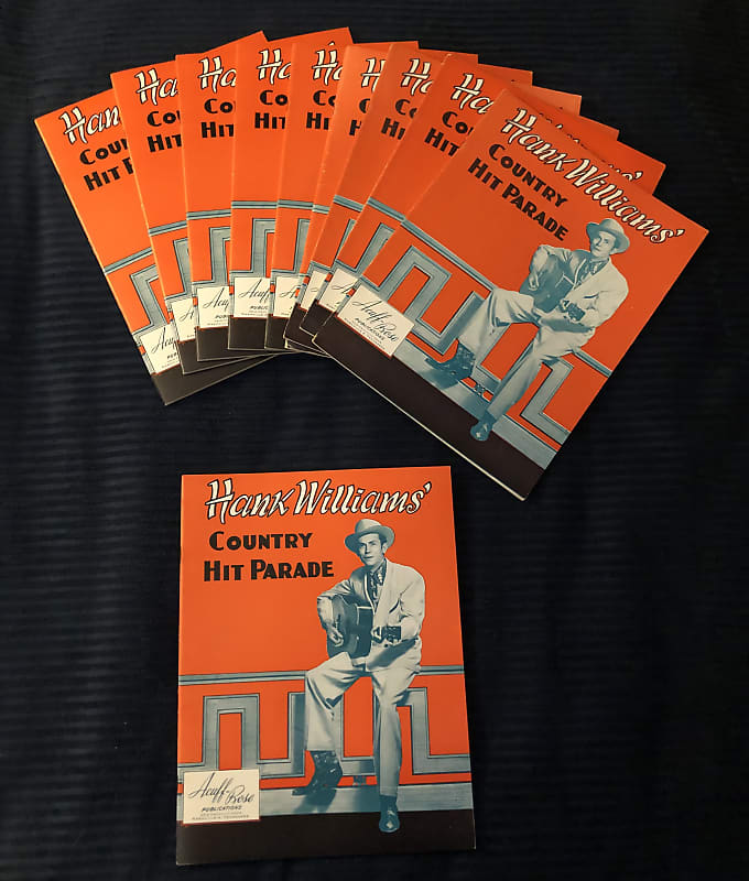 Hank Williams Country Hit Parade songbooks 1950 - Red | Reverb