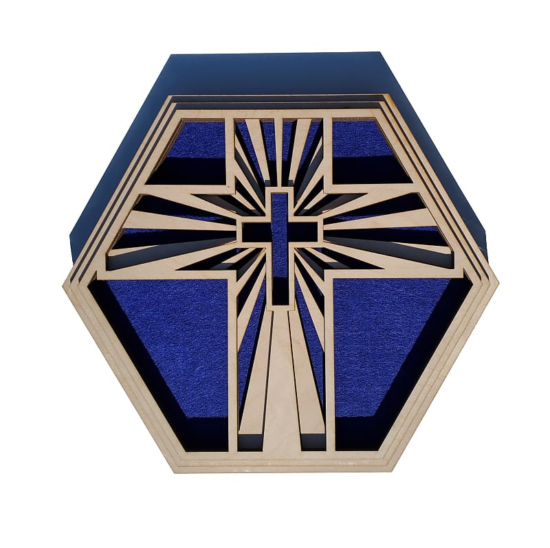 Acoust-Hex - Wood Hexagon Sound Diffuser Acoustic Wall Panel | Reverb