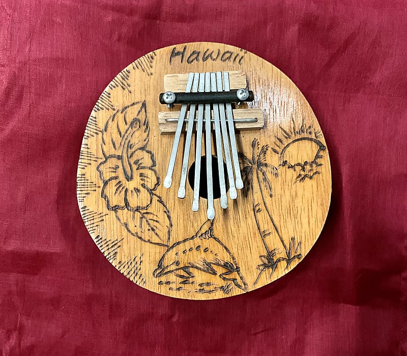 Kalimba - 7 Tine- made of Coconut Shell/Carved Wood | Reverb