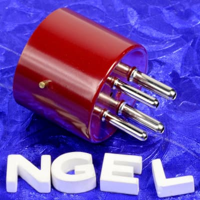 4 Pin UX4 Red Oxblood Phenolic Tube Base For 2A3, 300B, 45 | Reverb