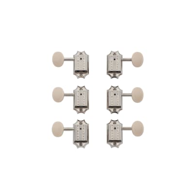 Gibson Deluxe Vintage Style Tuner Set Aged Nickel | Reverb