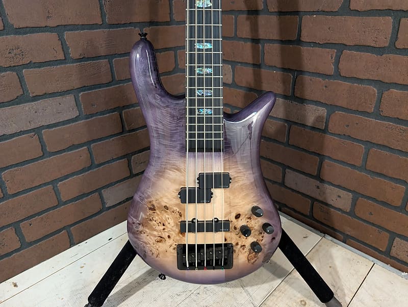 Spector Euro 5 CST Electric Bass Guitar - Natural Violet | Reverb