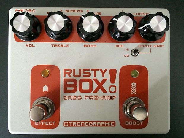 Tronopgrahic Rusty Box Preamp + Overdrive Pedal | Reverb
