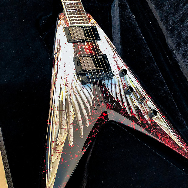 Dean Dave Mustaine Megadeth VMNT V 2012 Angel of Deth Graphic | Reverb