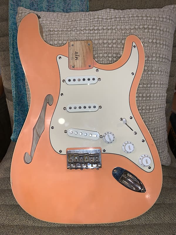 MJT Stratocaster Partscaster Hardtail Body With Fender Pure | Reverb