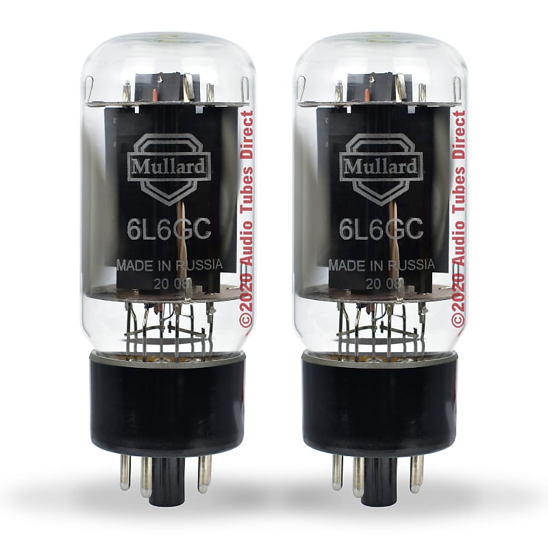 New Matched Pair Mullard 6L6GC Amplifier Power Tubes | Reverb