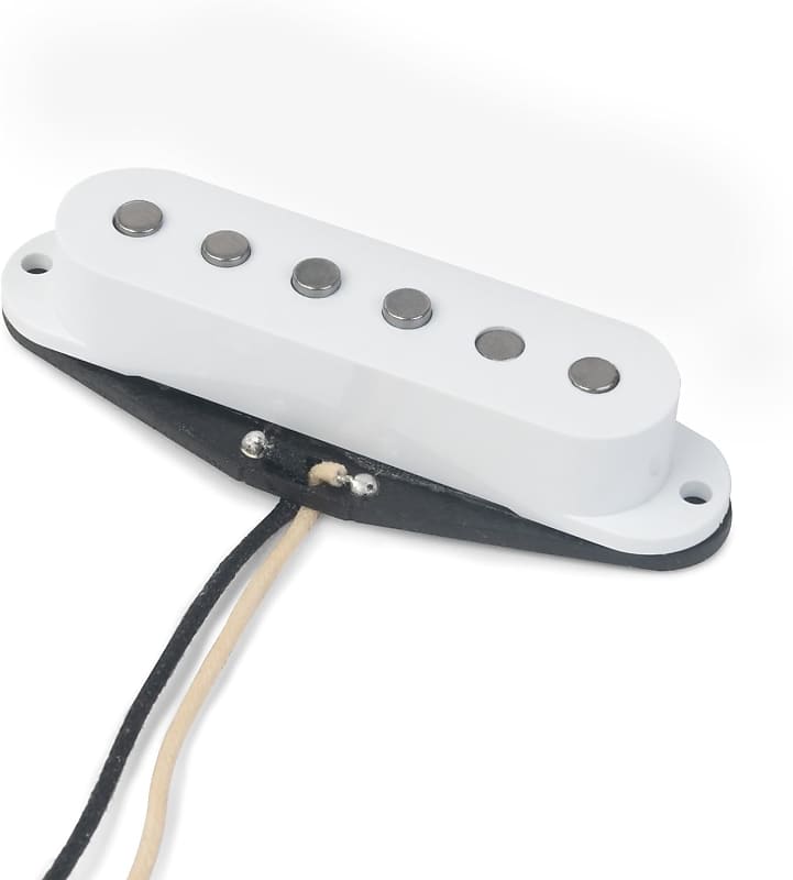 StewMac Single-coil Pickup, Middle Position, White Cover | Reverb