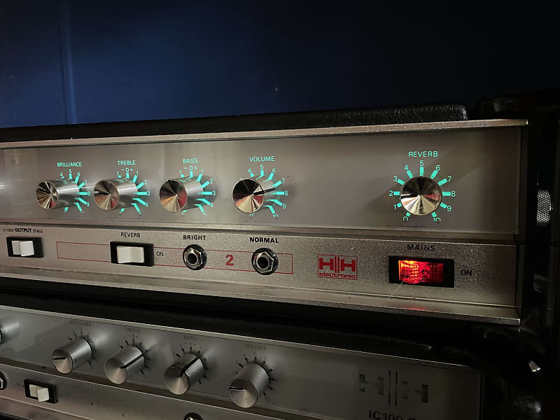 HH Electronics IC 100 guitar amplifier Mid 70s - Black | Reverb