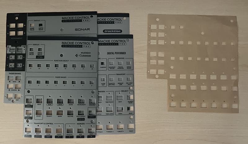 Mackie Mackie Control Pro Overlays (overlays only) early | Reverb