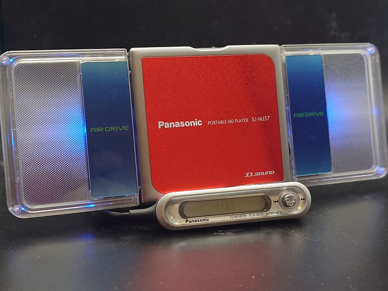 RED Portable minidisc MD MDLP Player SJ MJ57 PANASONIC | Reverb