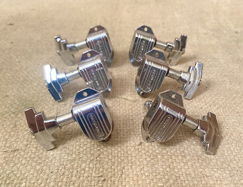 Vintage Grover USA Imperial Stairstep Guitar Tuners Chrome | Reverb UK