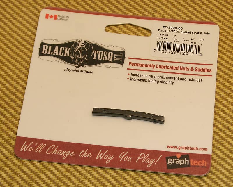 Graph Tech Black Tusq XL Slotted Fender Style Strat & | Reverb UK