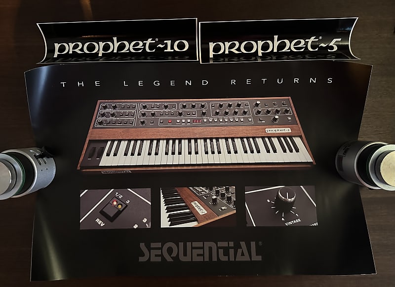 Sequential Prophet 5 - Original Poster + Stickers | Reverb UK